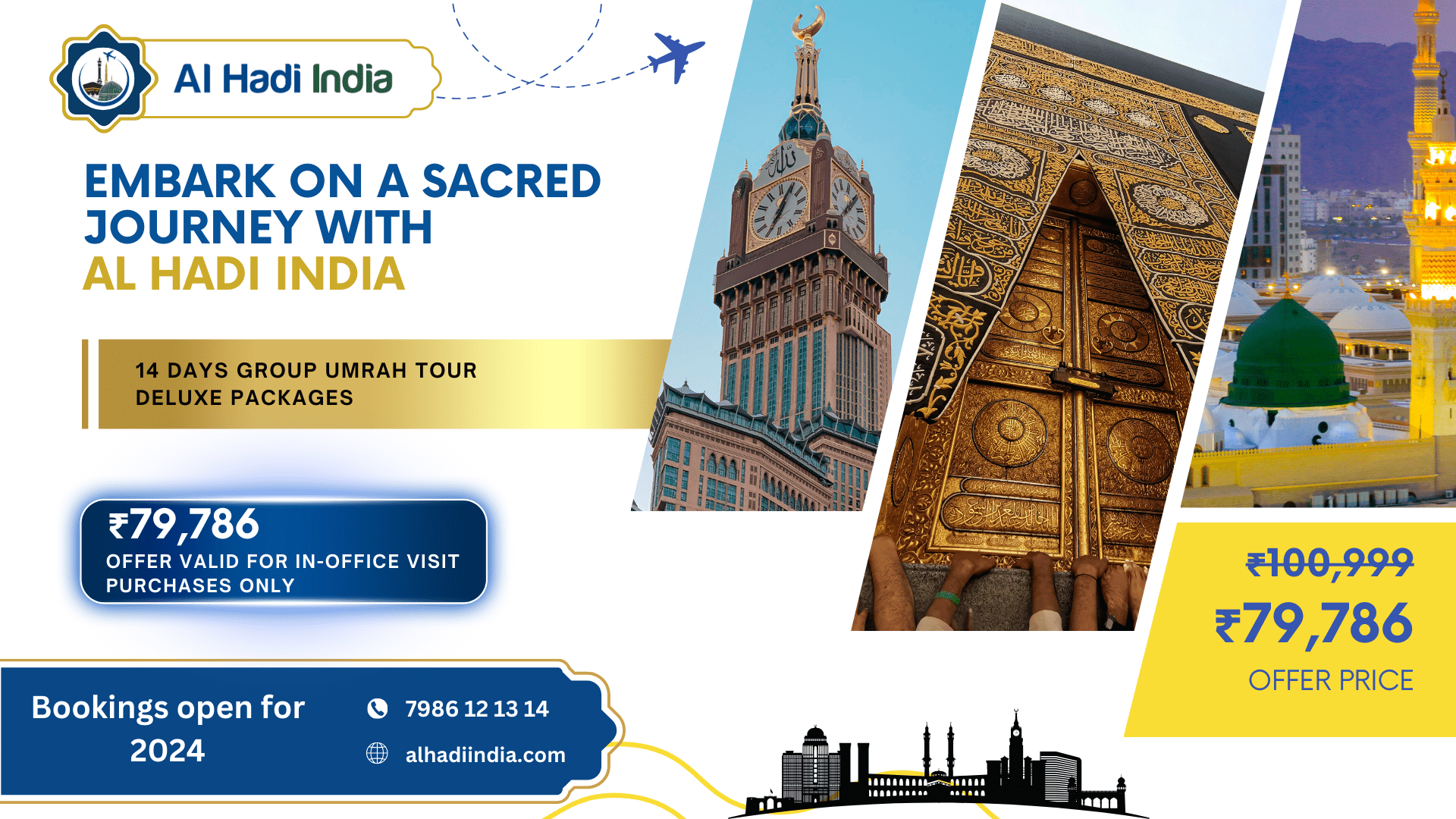 Best Affordable Economy Deluxe Umrah Packages from Mumbai - Al Hadi India